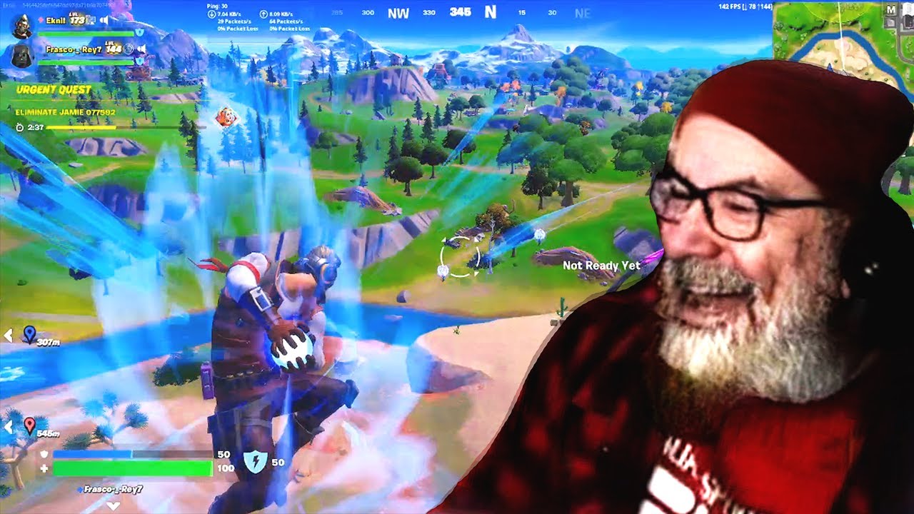 Old man playing Fortnite ??? - YouTube