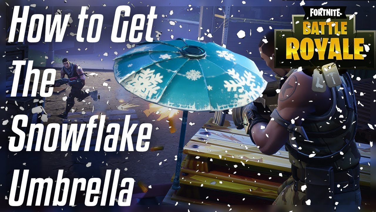 Fortnite - How to get The Snowflake Umbrella - YouTube