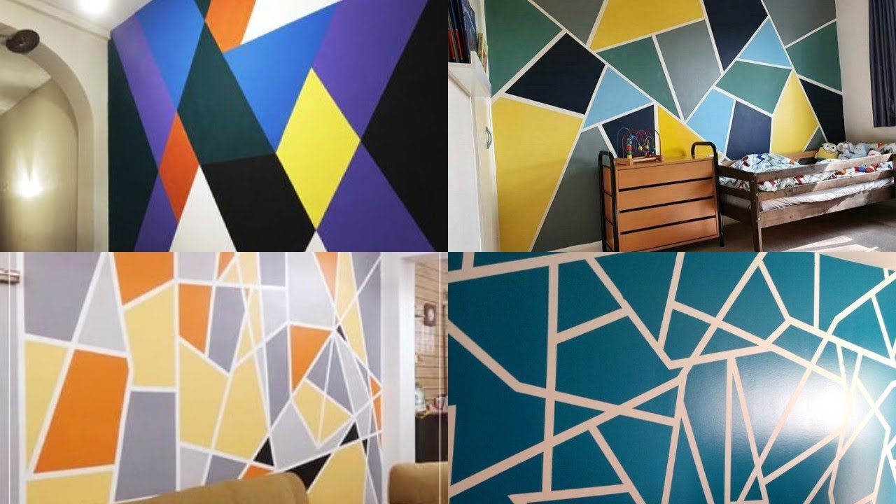 Bedroom and Hall Room Singal wall Masking teap digins - YouTube