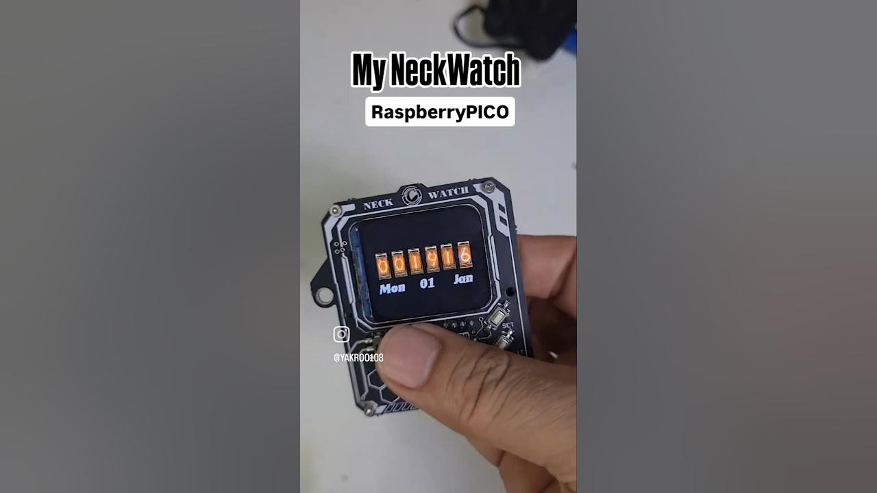My NeckWatch V2.0 (RaspberryPICO+Circuitpython) #trending #rp2040 - YouTube