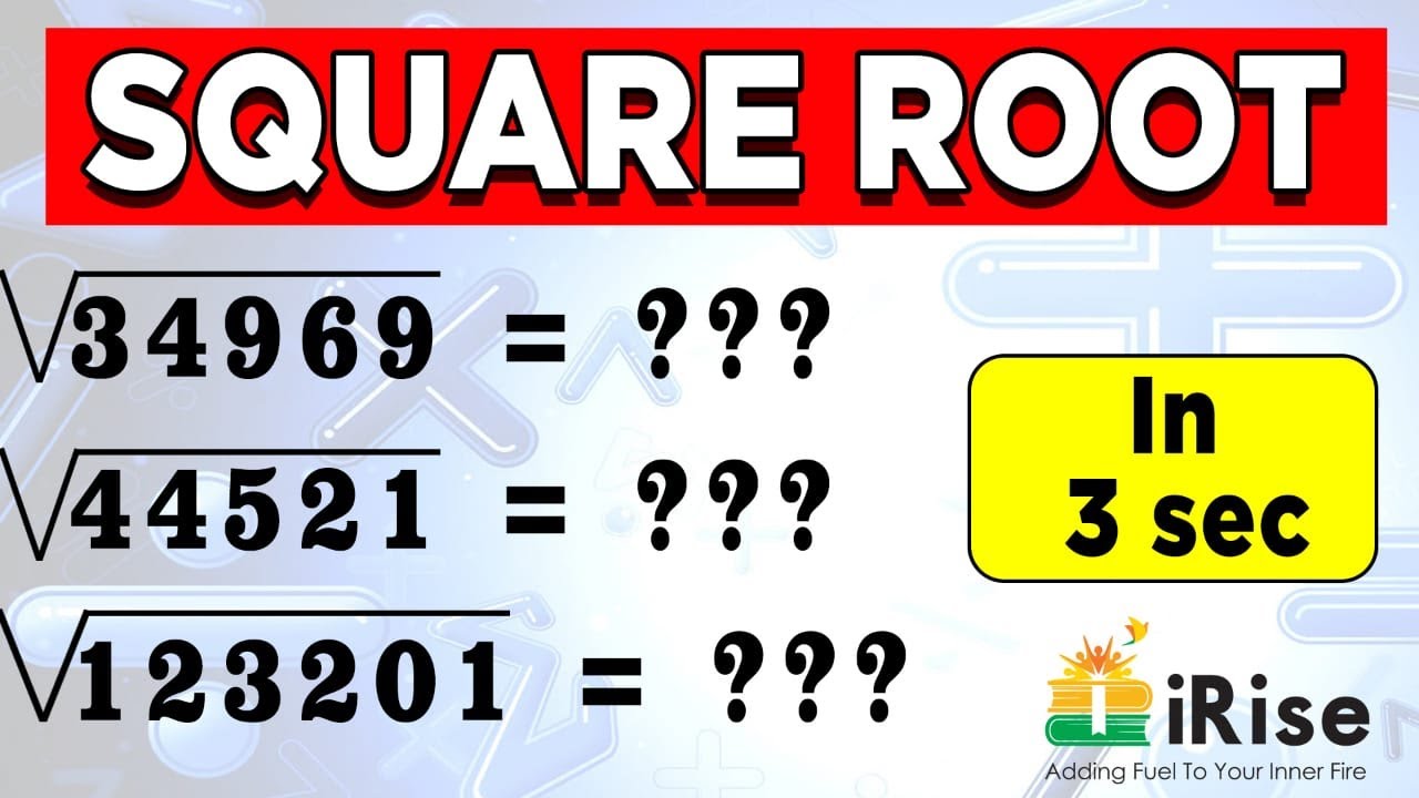 FINDING OF SQUARE ROOT SPEED MATHS VEDIC MATHS USEFUL FOR SSC SI FINDING OF SQUARE ROOT SPEED MATHS VEDIC MATHS USEFUL FOR SSC SI