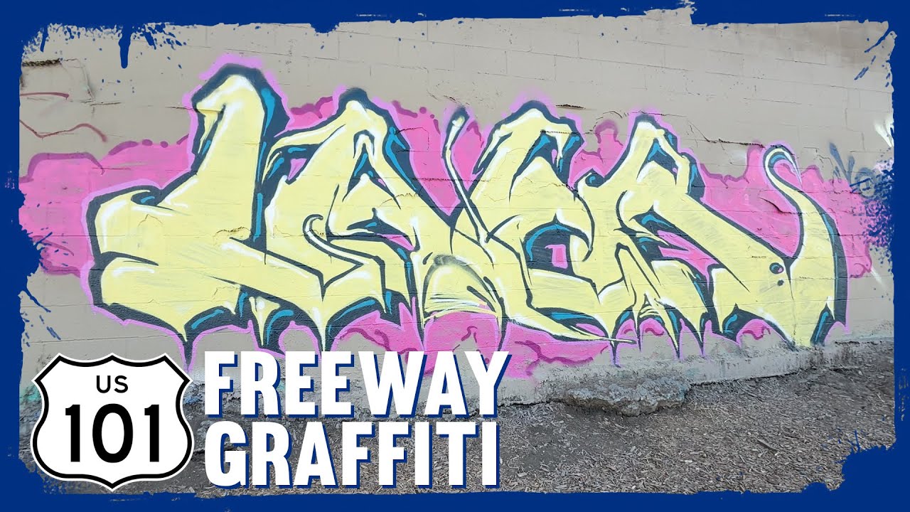 FREEWAY GRAFFITI - 101 Fwy in Los Angeles - SUMMER ON SMASH (Part 8 ...