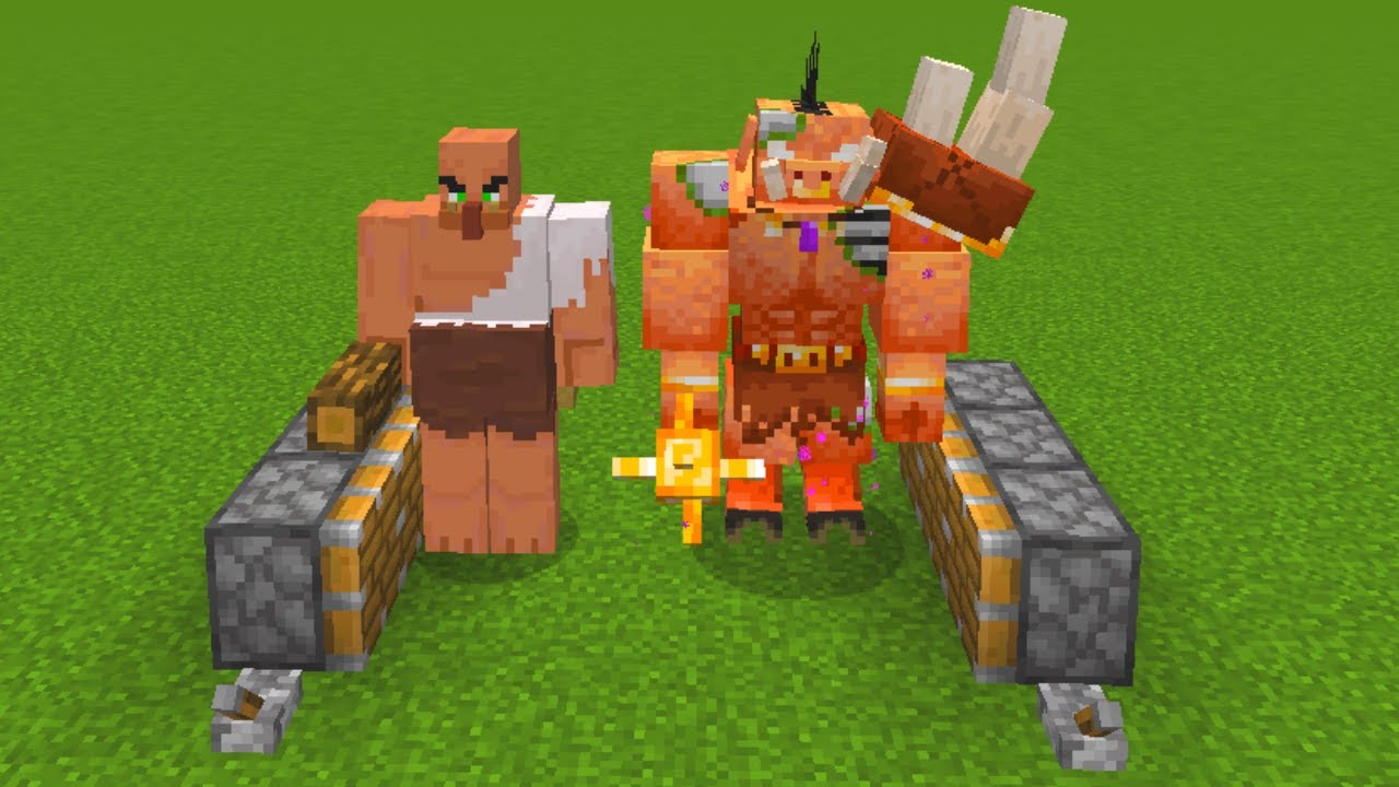 mutant piglin + mutant villager = ??? - YouTube