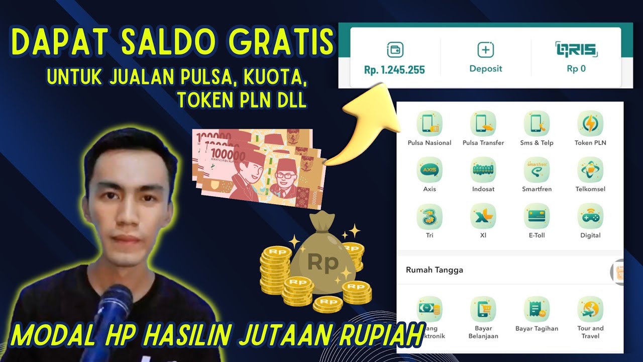 Cara dapat bonus komisi saldo di aplikasi ORDER KUOTA - YouTube