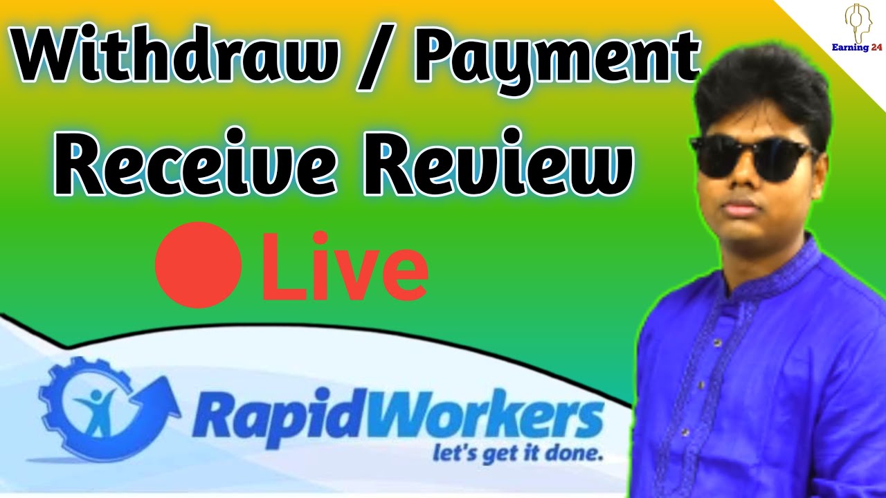 How to withdraw rapidworkers marketplace | Rapidworkers withdraw method ...