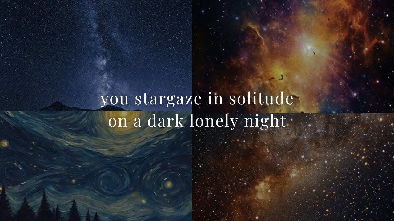 you stargaze in solitude on a dark lonely night | a dark academia playlist - YouTube