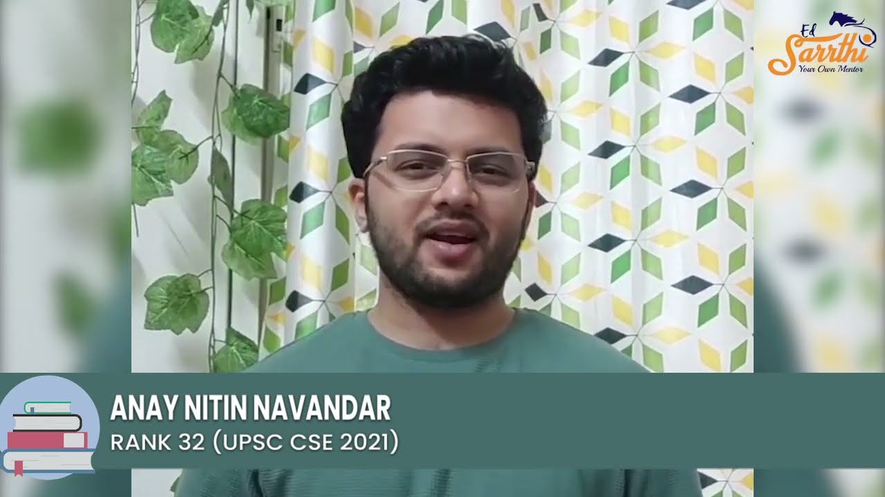 Rank-32 🔥🔥🔥 ANAY NAVANDAR NITIN Profile | UPSC CSE 2021| Success Story ...