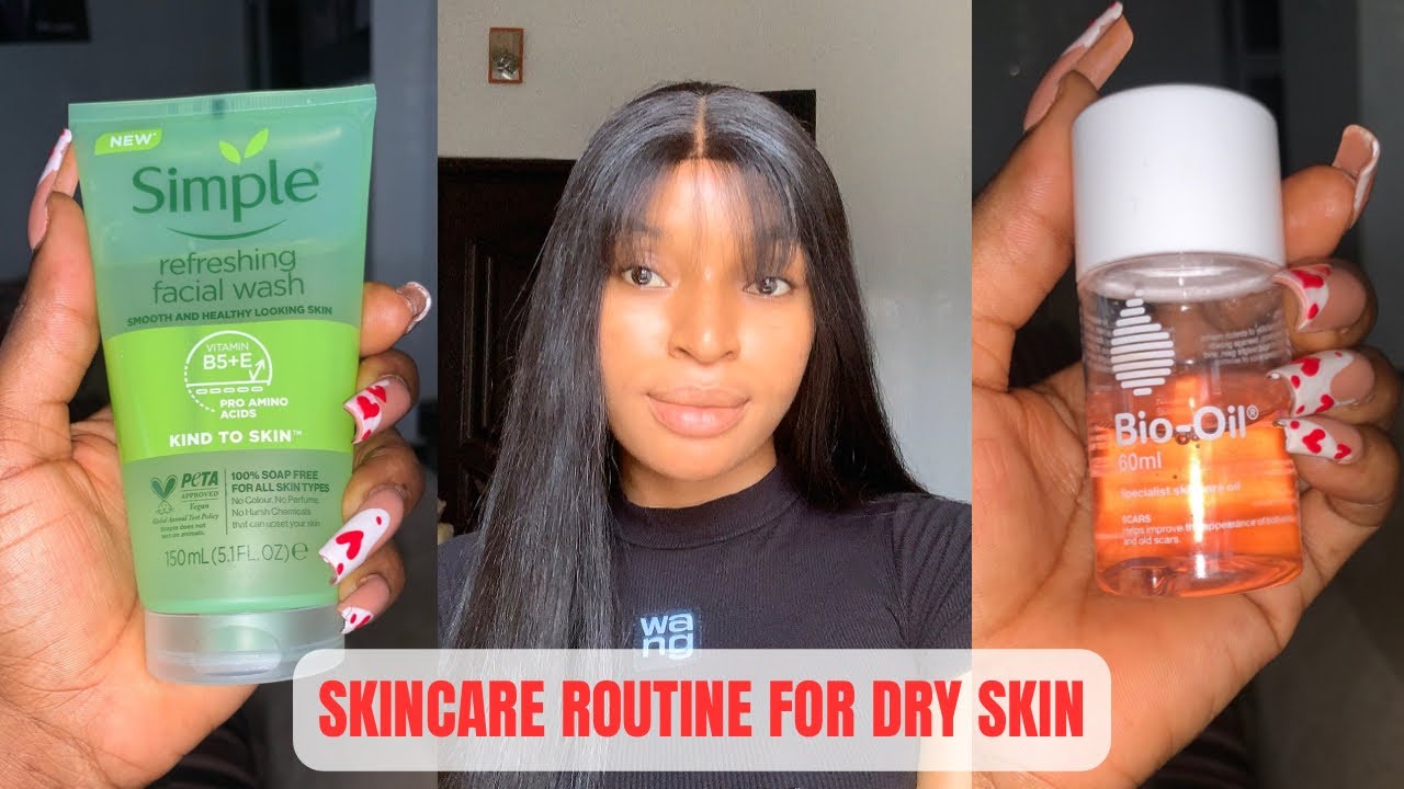 SKINCARE ROUTINE FOR DRY SENSITIVE SKIN - YouTube