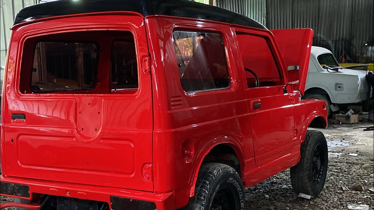 Finising Restorasi Jimny Katana, Warnanya merah merona 🔥 - YouTube