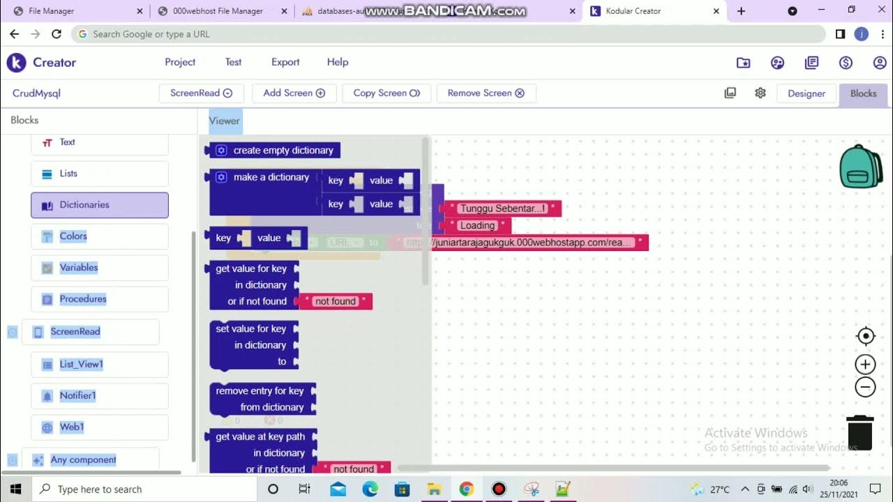 CRUD MYSQL (Read) - Kodular - YouTube