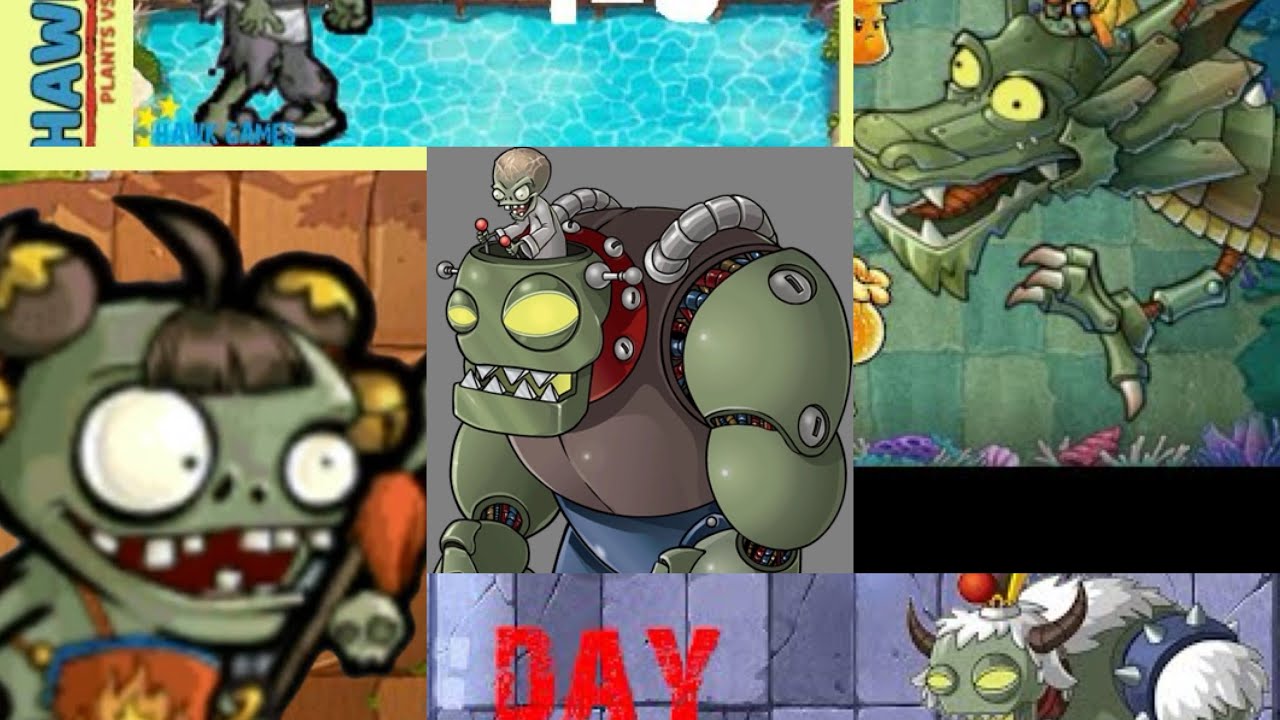 Plants Vs Zombies: Endless Edition All Bosses - YouTube