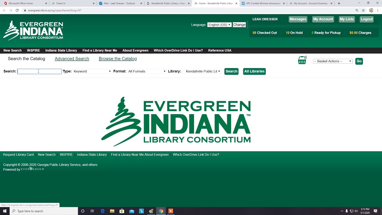 How to place holds on new materials through Evergreen Indiana. - YouTube