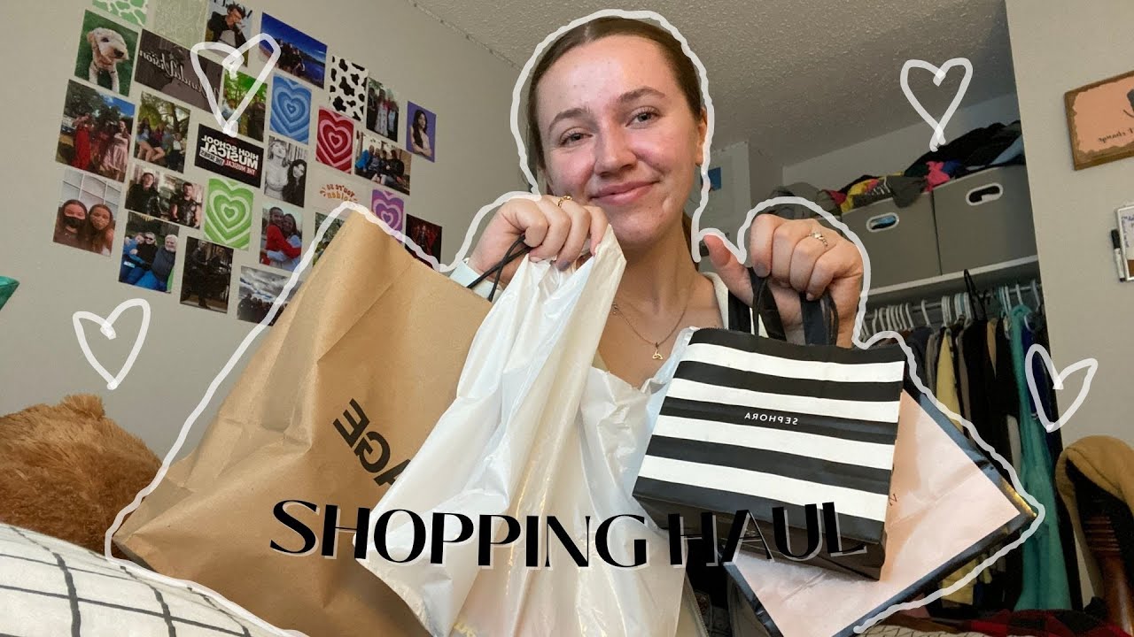 MALL SHOPPING HAUL | clothes, makeup, perfumes, and candy!! - YouTube