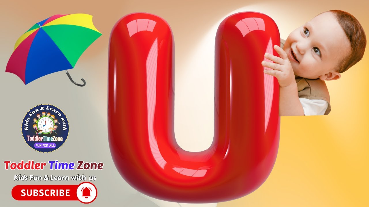 Learn Alphabet Letter U for Kids | Animated Alphabet Letters | English ...