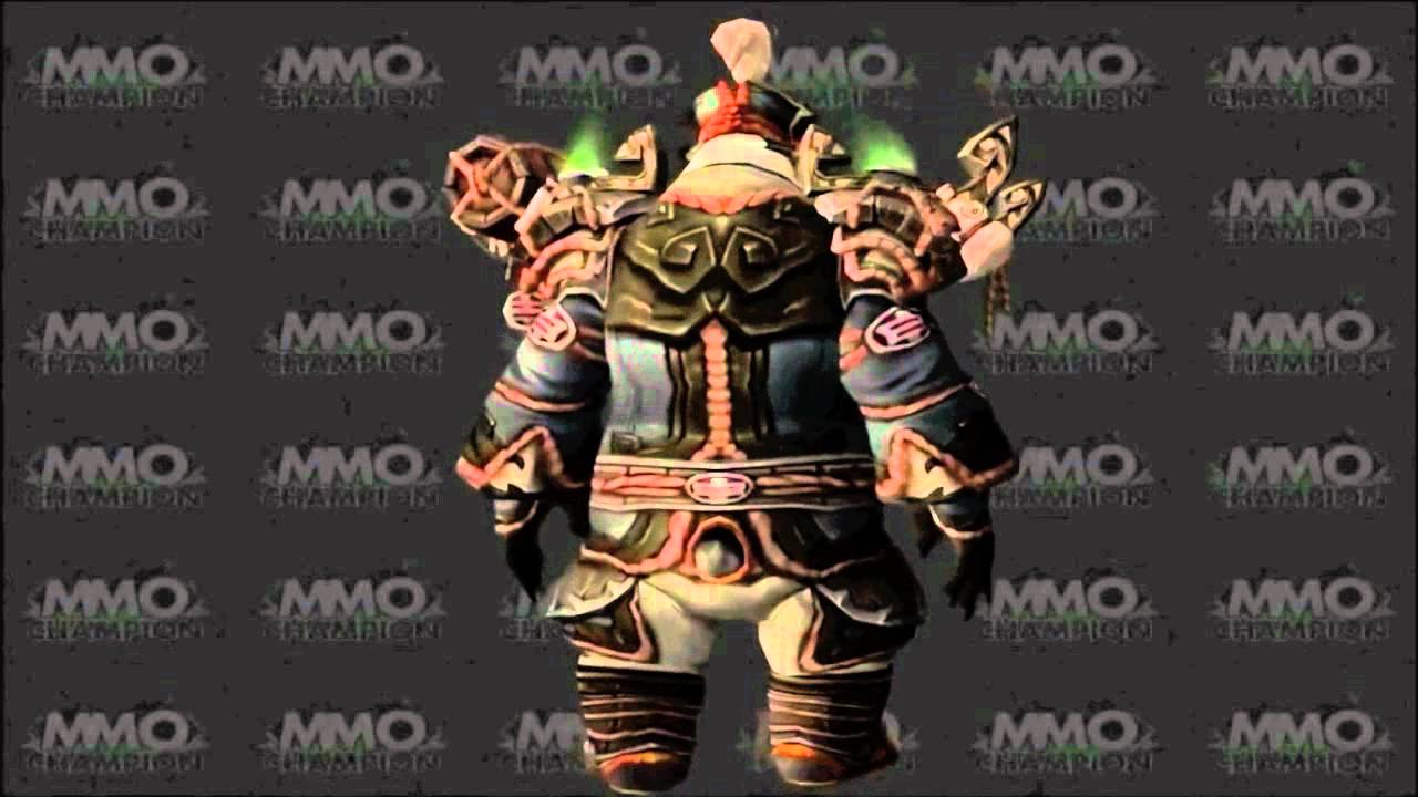 MOP Beta: Pandaren Monk Armor Set - YouTube