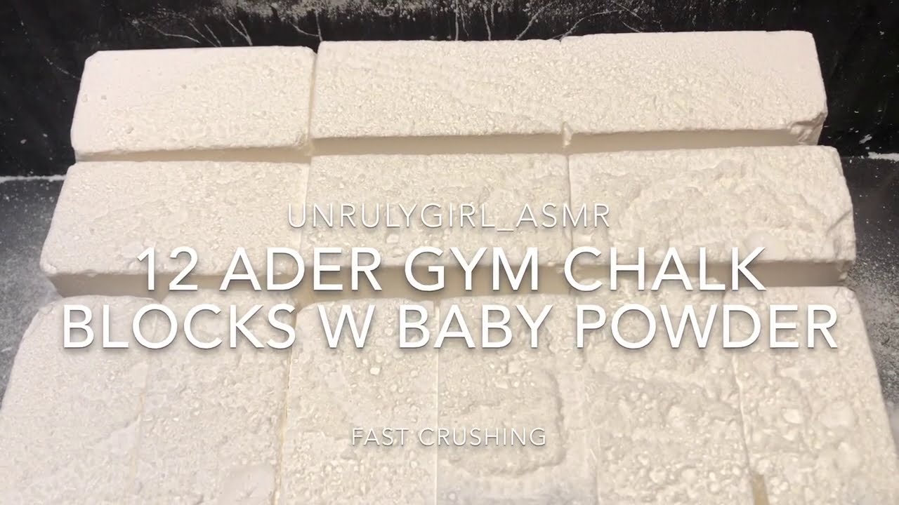 12 Buttery Baby Powder Ader Gym Chalk Blocks Sleep Aid @fairyvibesasmr ...
