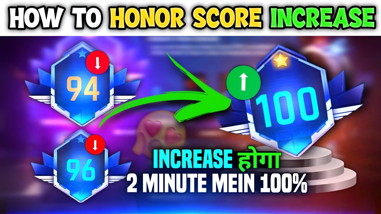How to increase Honor Score only 2 minute mein || Free Fire Honor Score ...
