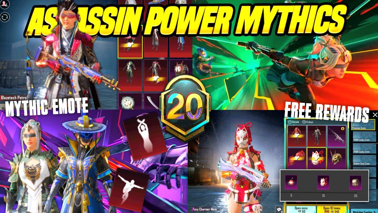 NEW Assassin's Power Of 4 MYTHIC Oufits & Emotes | Premium Crate FREE ...