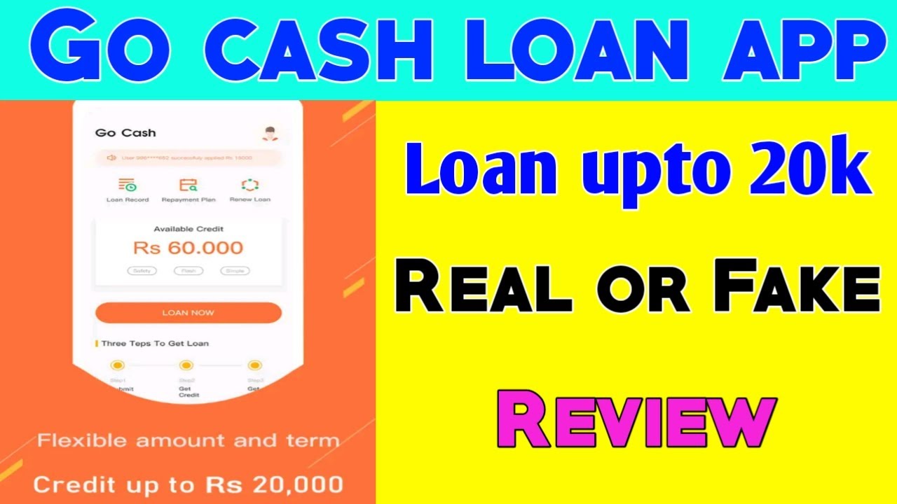 Go cash loan app//Go cash loan app review - YouTube