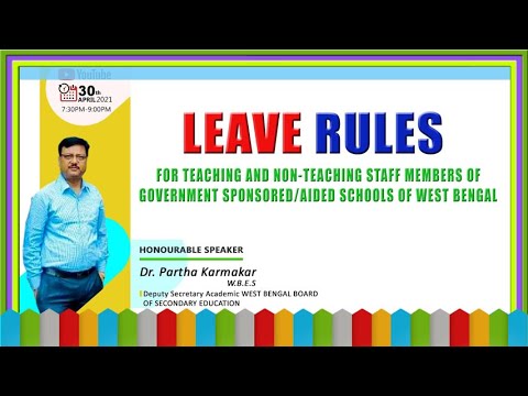 Leave Rules for Teaching and Non-Teaching staff members of Govt ...