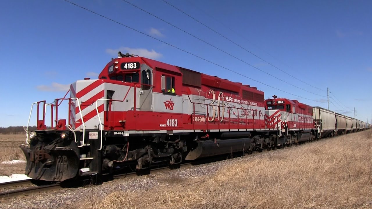 Railfanning the WSOR in Rock County 3/6/2020 Part 1 - T006 Switching in ...