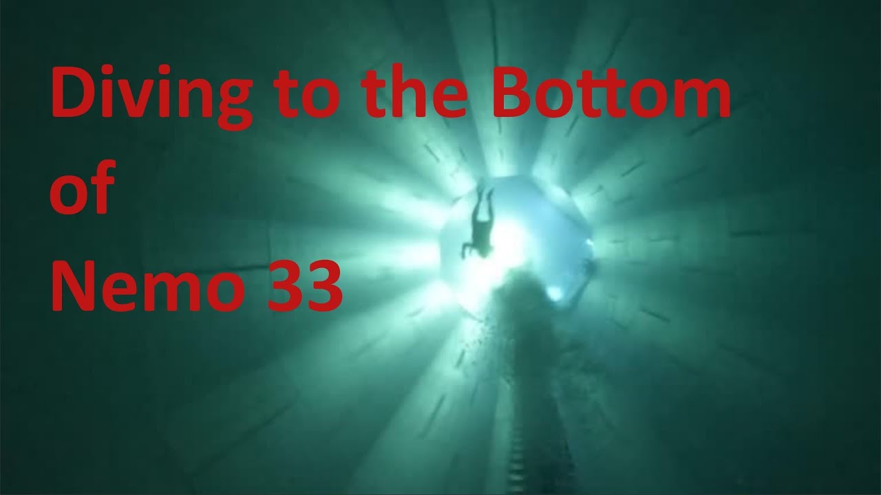Down to the bottom of Nemo 33 - YouTube
