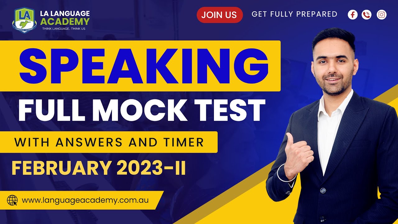PTE Speaking | Full Mock Test with Answers | February 2023-II | LA ...