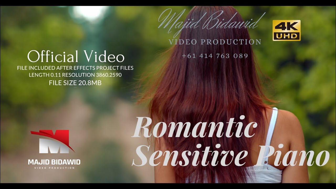 Romantic Sensitive Piano 4K template Official video - YouTube