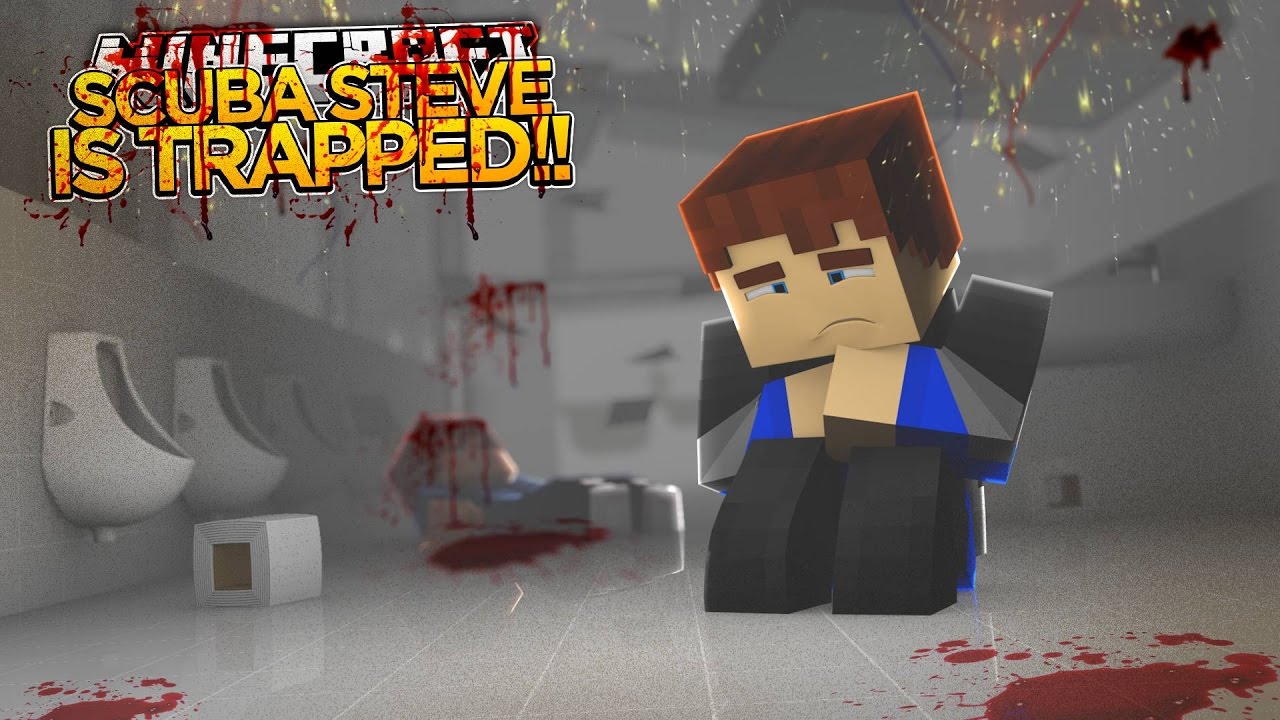 Minecraft - EVIL SCUBA STEVE'S HOUSE OF HORROR!!! - YouTube