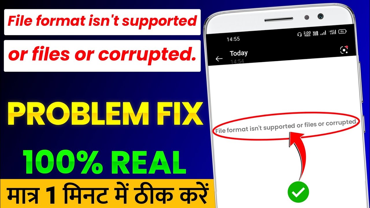 How To Solve File format isn't supported or files are corrupted Gallery ...