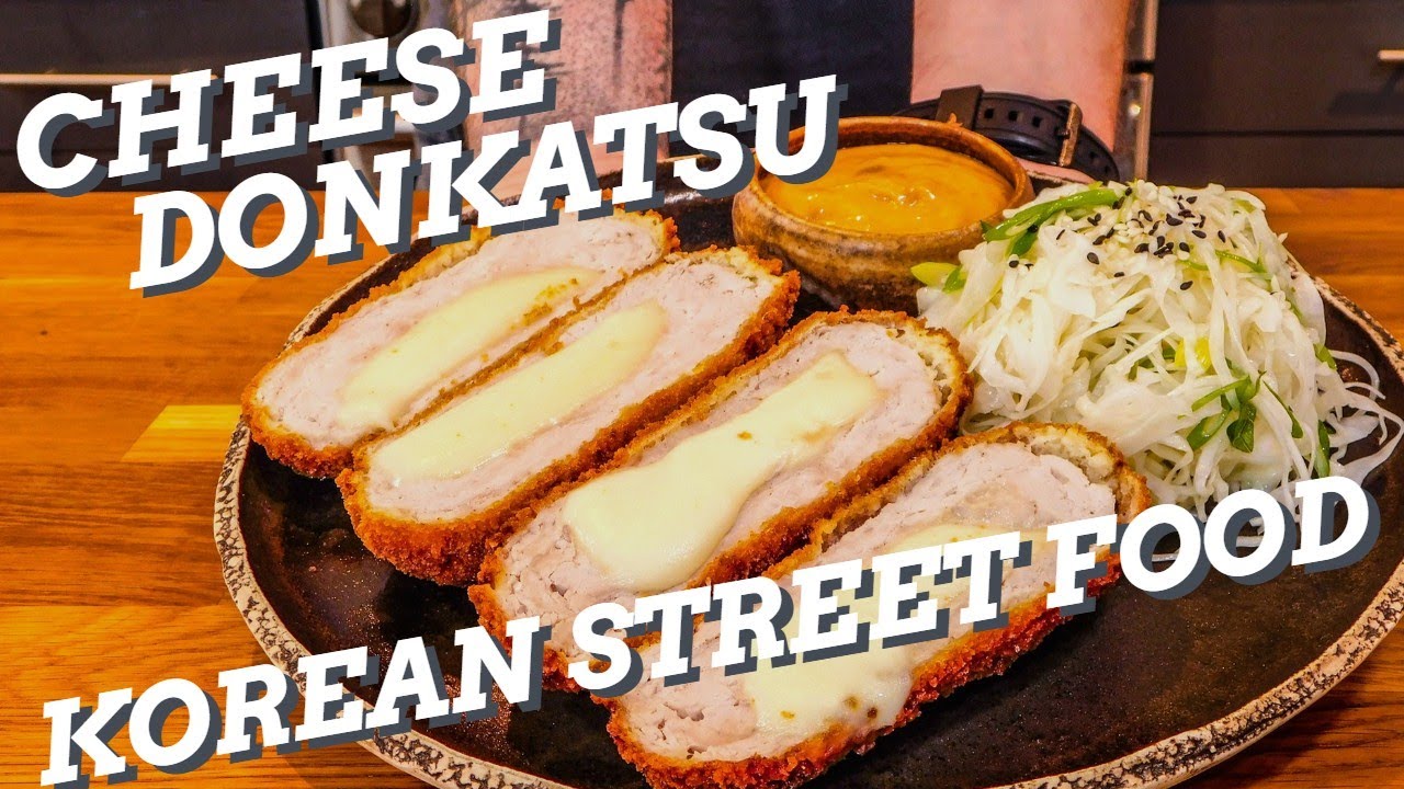 Cheese Donkatsu Street Food | Doenjang Mayo Dipping Sauce - YouTube