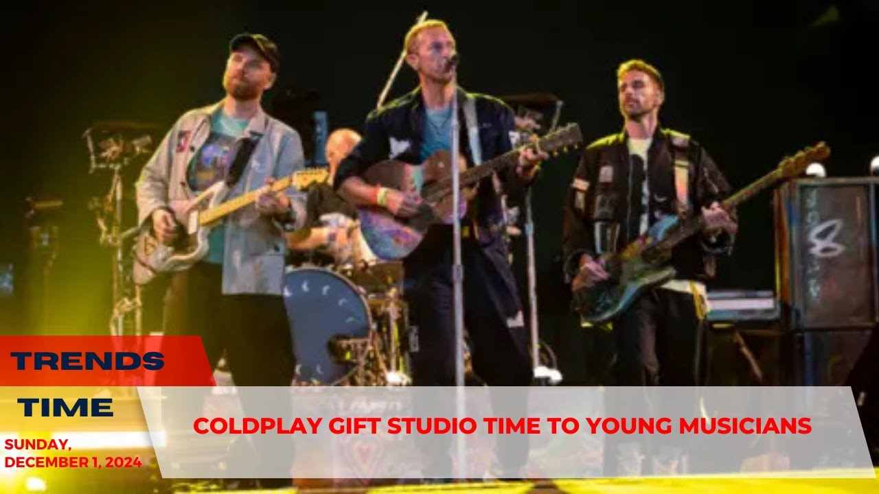 Coldplay gift studio time to young musicians - YouTube