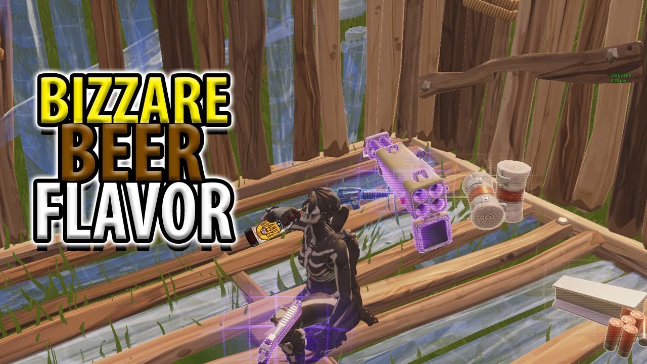 Peanut butter flavored beer??? - Fortnite battle royale - YouTube
