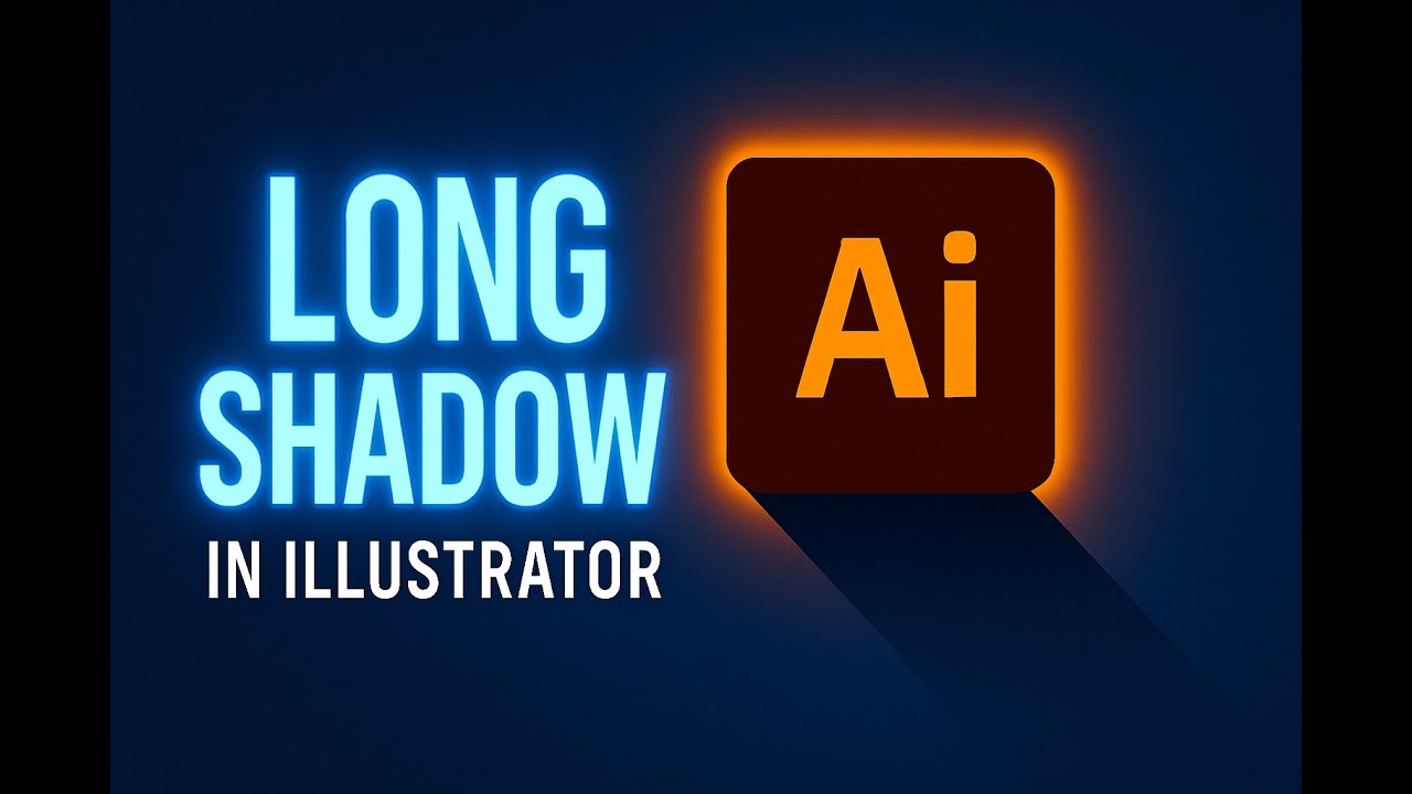 Long Shadow in Illustrator | Easy Vector Shadow Tutorial - YouTube