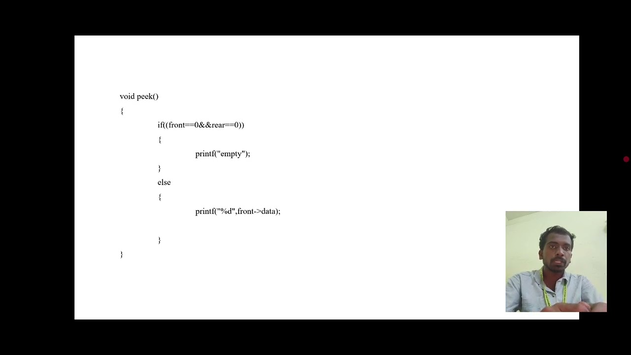 Implementation of queue using linked list - YouTube