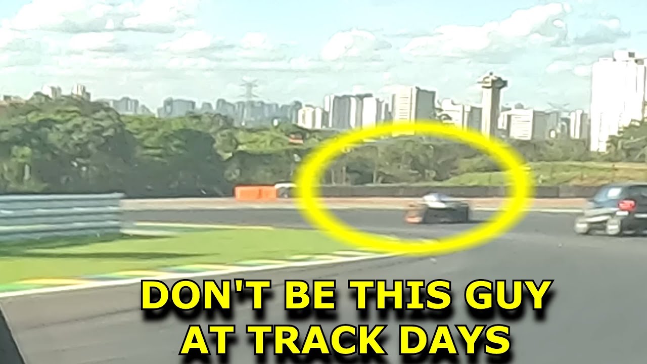Rookie Crashes on Track Day at Interlagos - YouTube