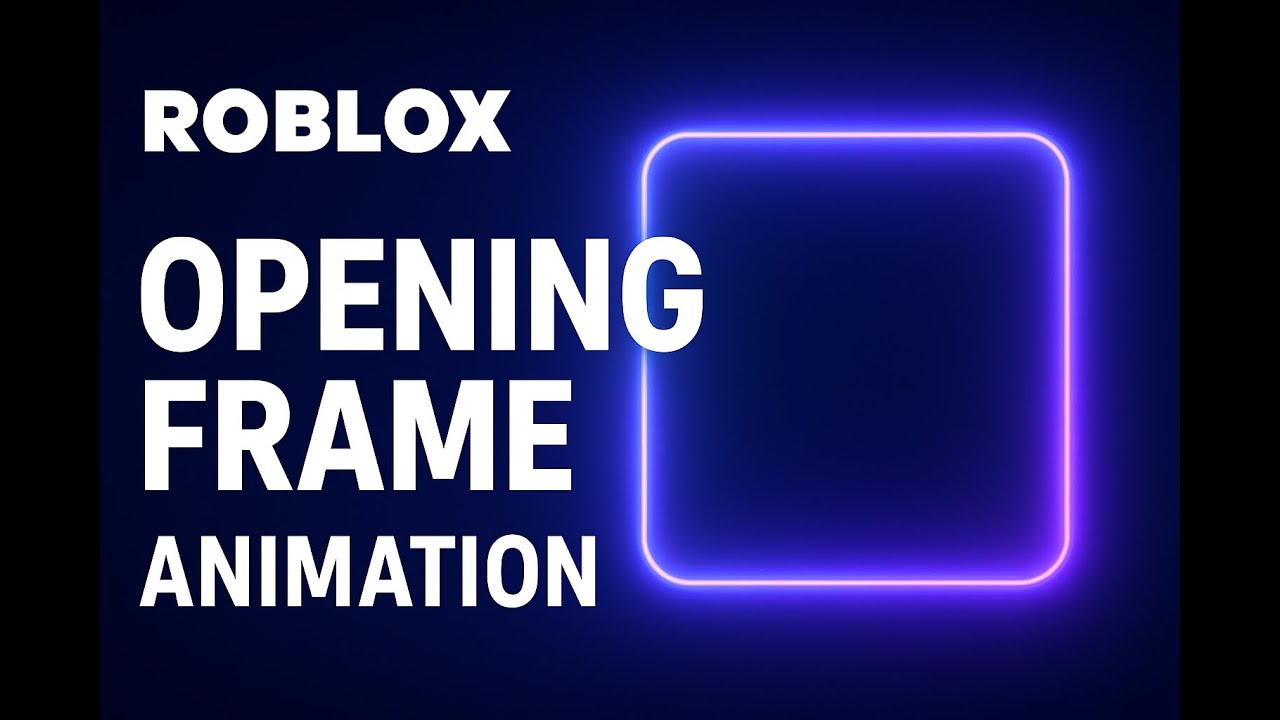 Roblox Animated Opening Frame Showcase | Smooth UI Animation - YouTube