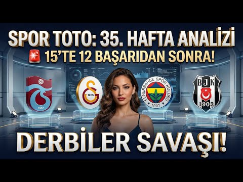🚨 DERBİ HAFTASI GELDİ! | Spor Toto 35. Hafta Analizi (15'te 12 Başarıdan Sonra!)#sportoto