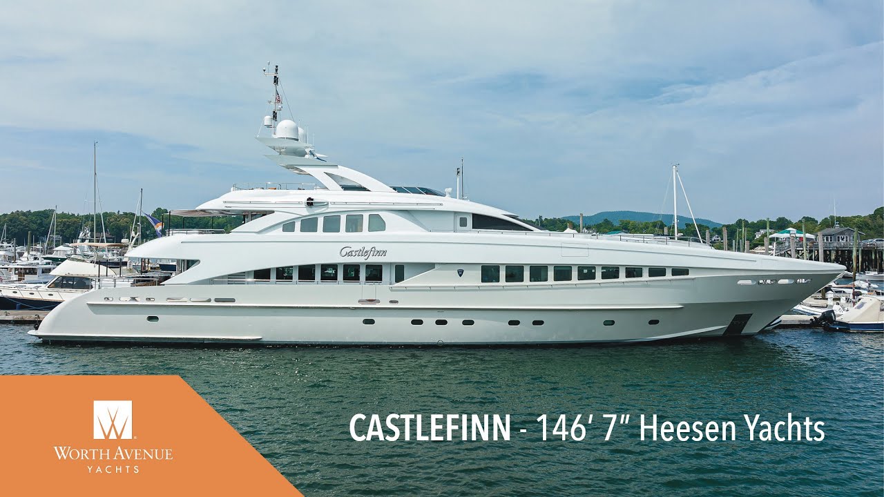 146' 7" (44.68m) Heesen Yacht CASTLEFINN - YouTube