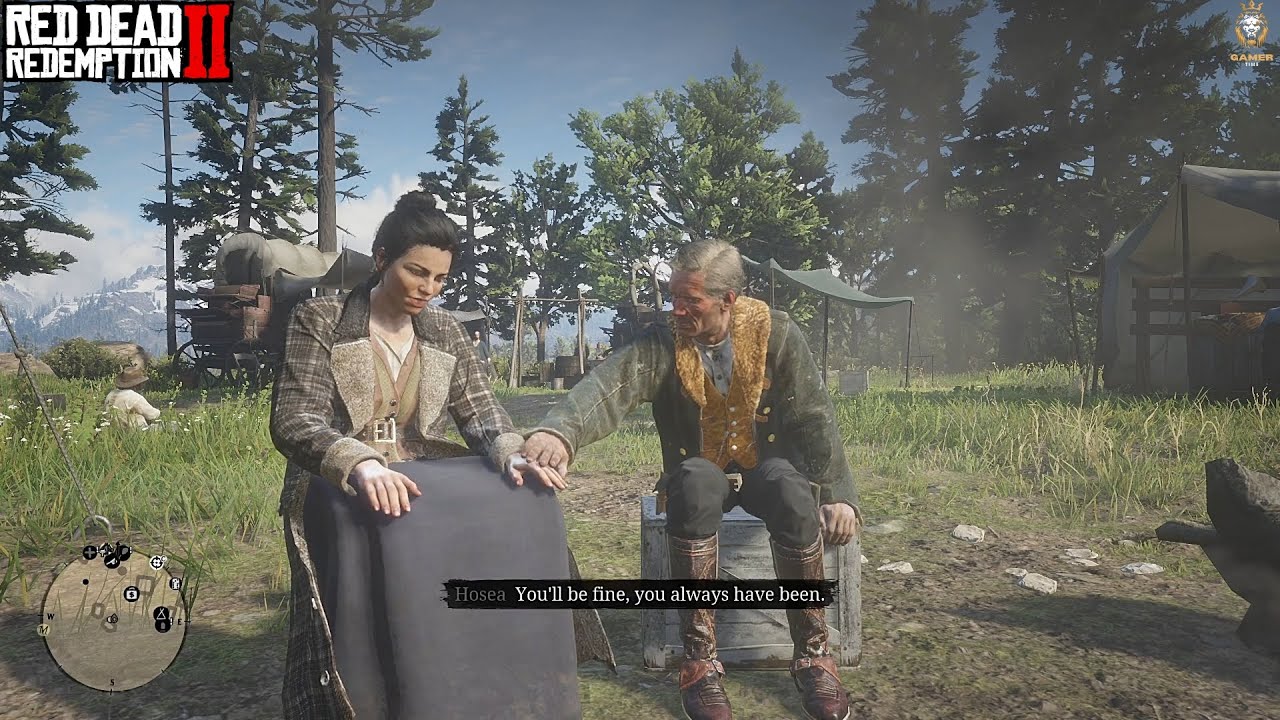 RDR2 - Abigail tells Hosea he's like a Father to her /Hidden Dialogue ...