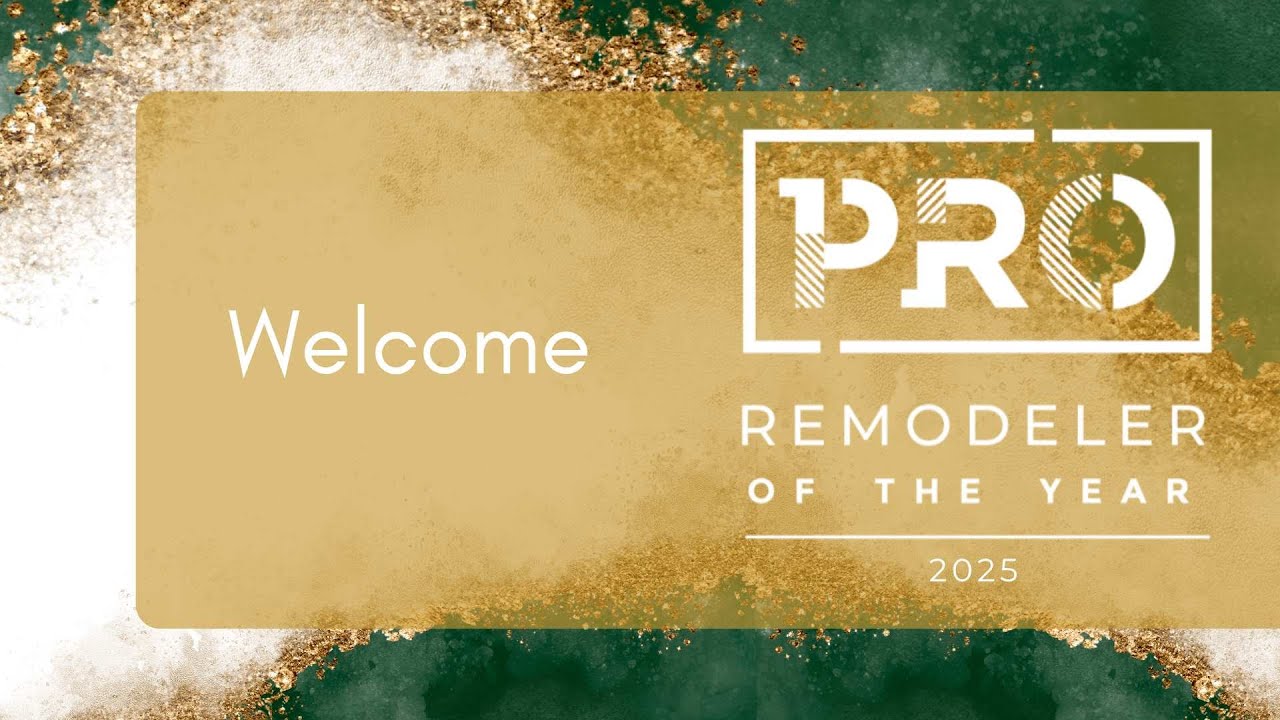 PRO Metro DC Remodeler of the Year Awards Gala 2025 Presentation - YouTube