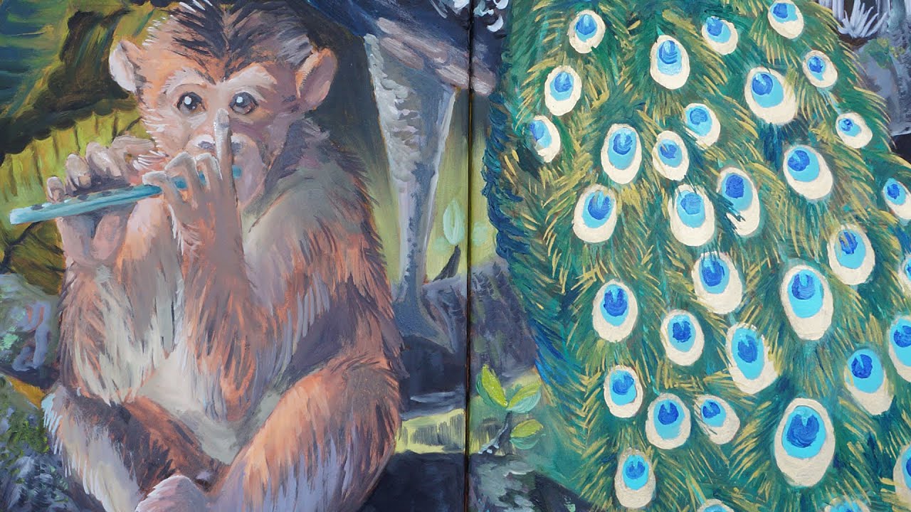 Oil Painting Full Process | Time Lapse With Voice Over | Monke With A ...