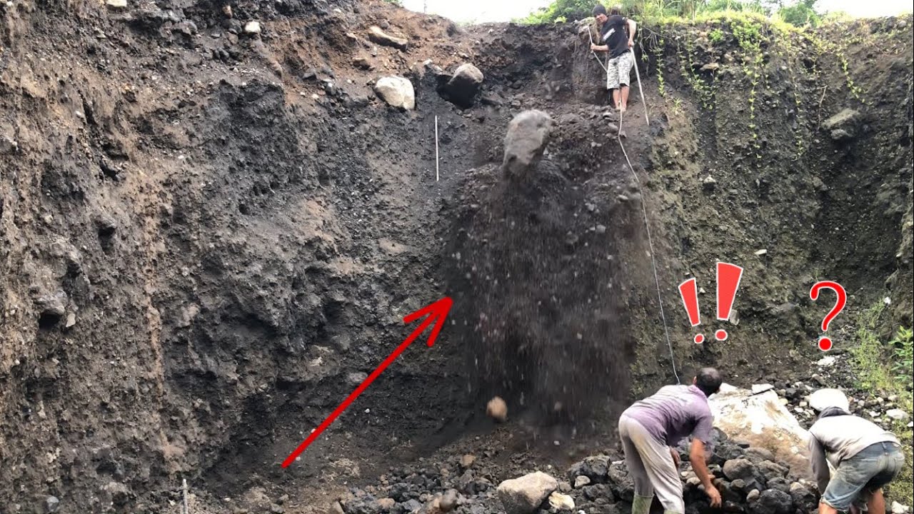 I managed to help them dig up black sand and break down rocks on the ...