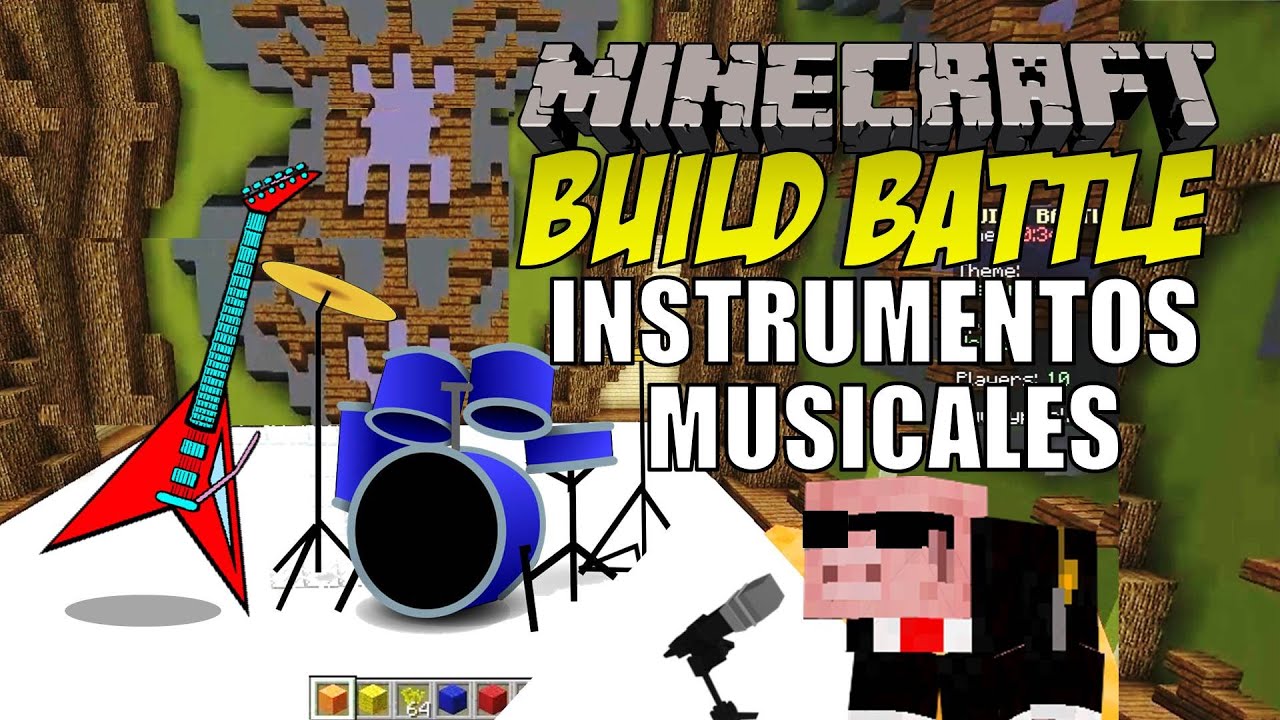 Minecraft: Build Battle, Instrumentos Musicales. - YouTube