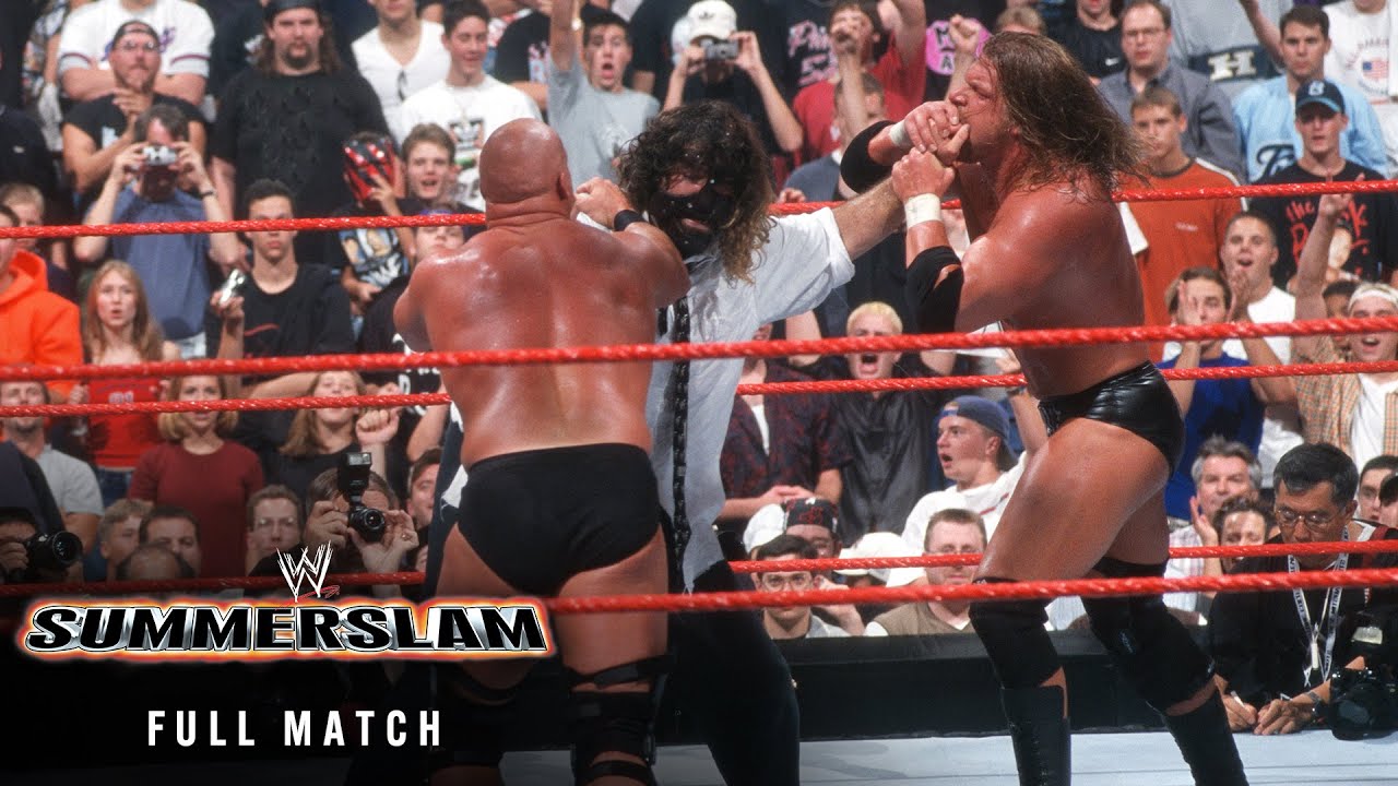 FULL MATCH: “Stone Cold” Steve Austin vs. Mankind vs. Triple H | WWE ...