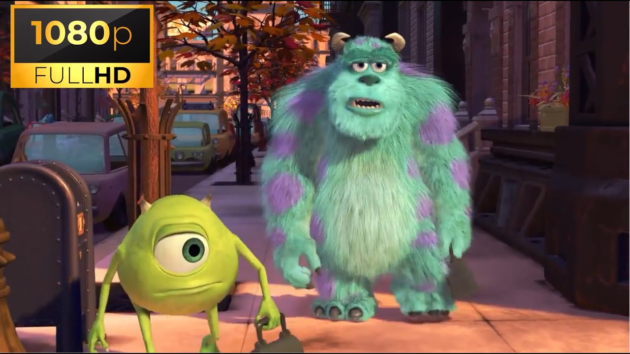 Sulley & Mike Walk To Work | MONSTERS INC - 2001 - YouTube