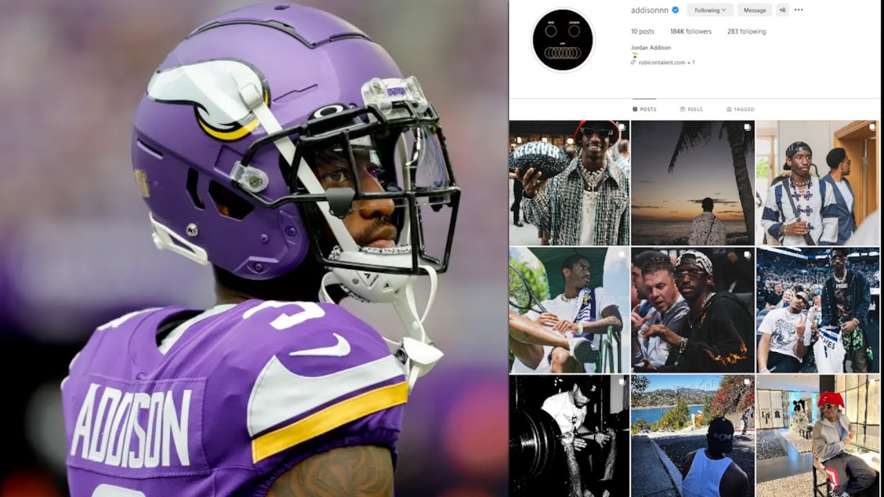 Jordan Addison Does the Whole "Deleting All Team Pics from Instagram" Thing - YouTube