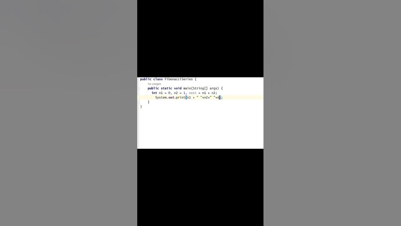 Fibonacci Series Program In Java Generate And Print Fibonacci Series