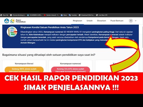 CEK HASIL RAPOR PENDIDIKAN 2023 SEKOLAH ANDA, APAKAH NAIK ATAU TURUN ...