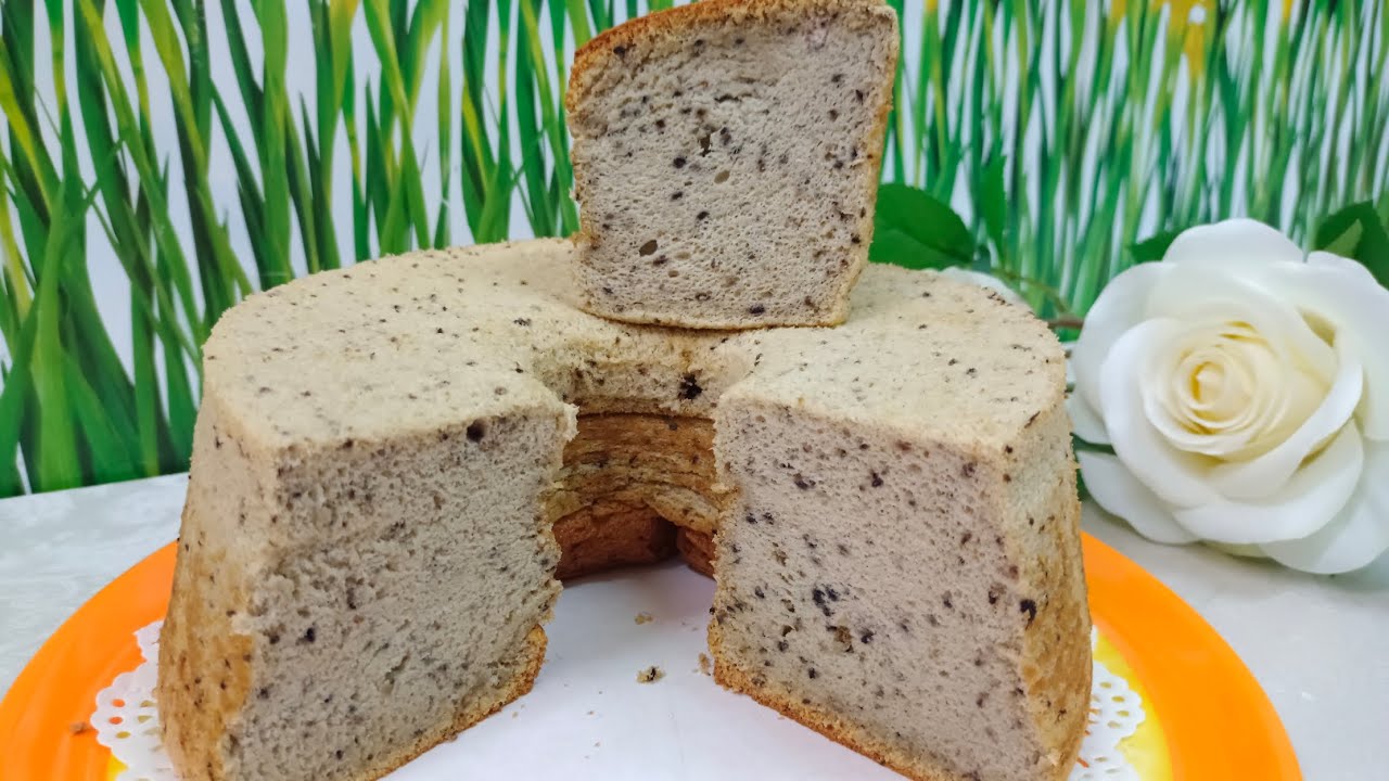 Kek Chiffon Blueberry Lembut Gebu | Soft & Fluffy Blueberry Chiffon ...